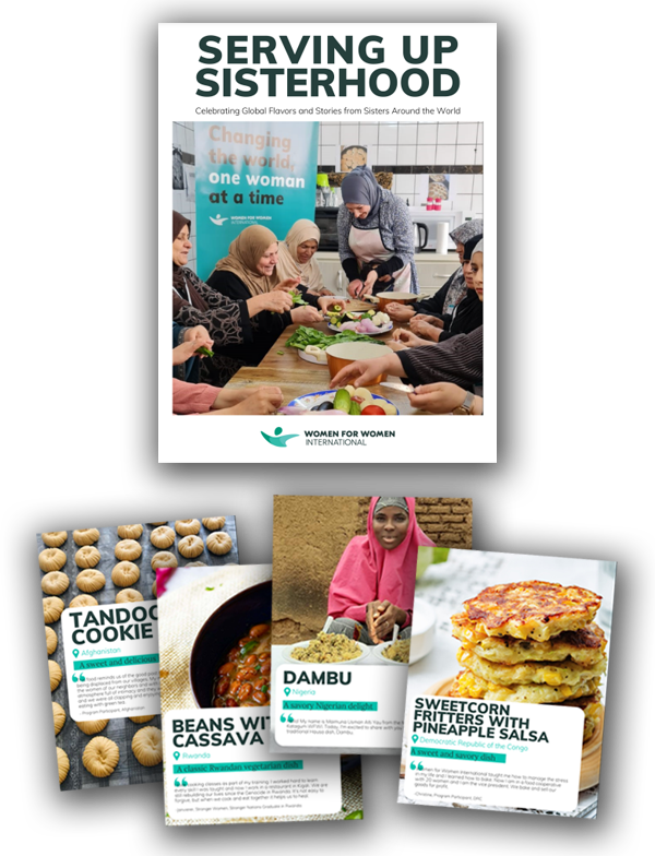 Serving Up Sisterhood Cookbook Women for Women International